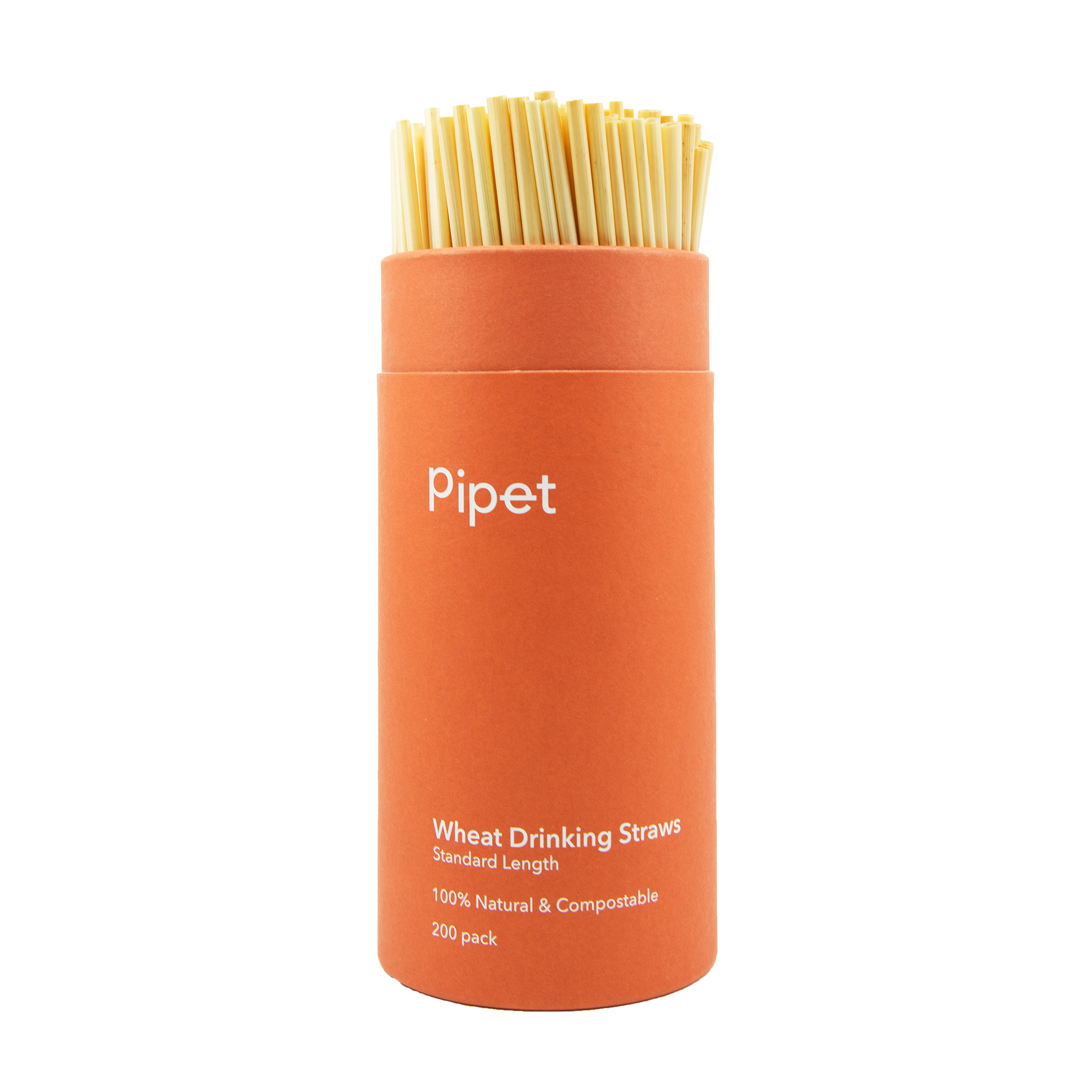 Wheat Drinking Straws Standard Length 200pk – Pipet